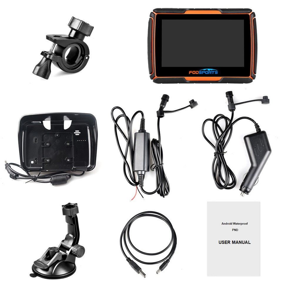 4.3" Motorcycle GPS Navigator Waterproof Navigation SAT NAV 8GB Win CE ...