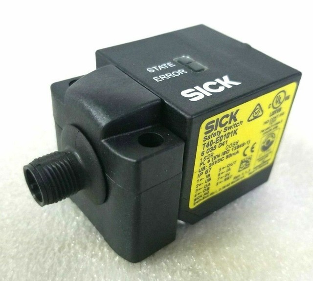 SICK Safety Switch T40-E0101K OPTIC ELECTRONIC P/N 6035041 W/ Cable ...