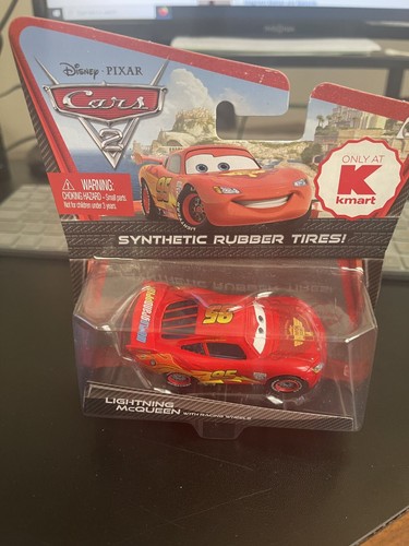 DISNEY PIXAR CARS 2 LIGHTNING MCQUEEN KMART RUBBER TIRES & RACING ...