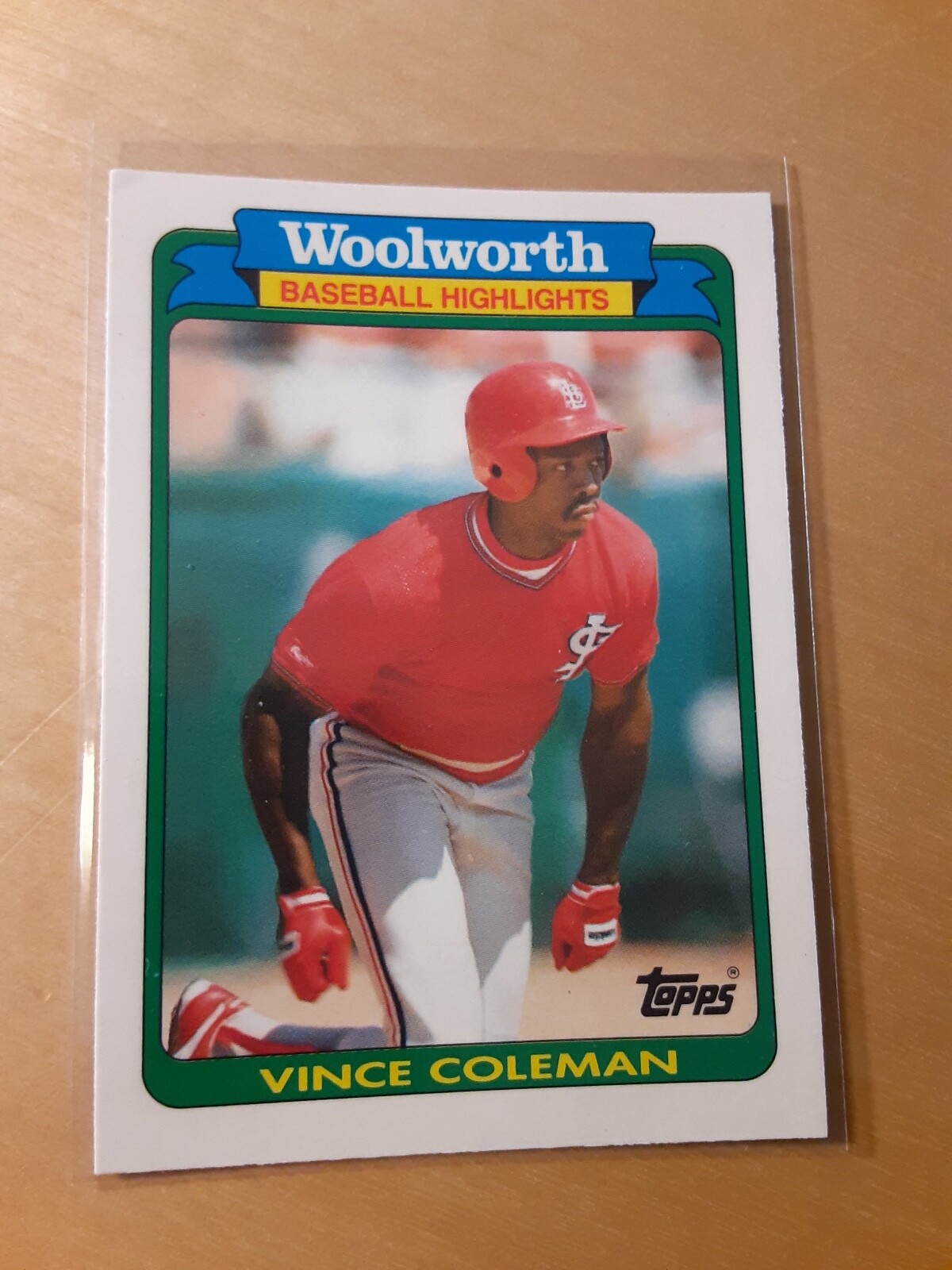 1990 Topps Woolworth #10 Vince Coleman Saint Louis Cardinals Baseball ...