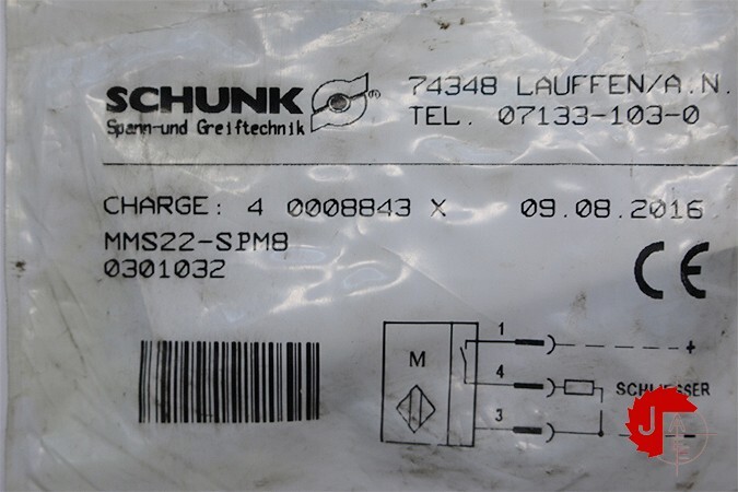 SCHUNK MMS 22-S-M8-PNP Electronic Magnetic Switch (0301032) for sale ...