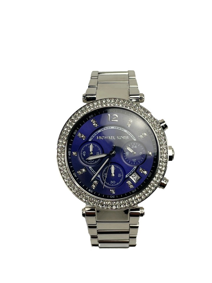 Michael Kors (MK6117) Parker Silver Tone Stainless Steel Watch ...