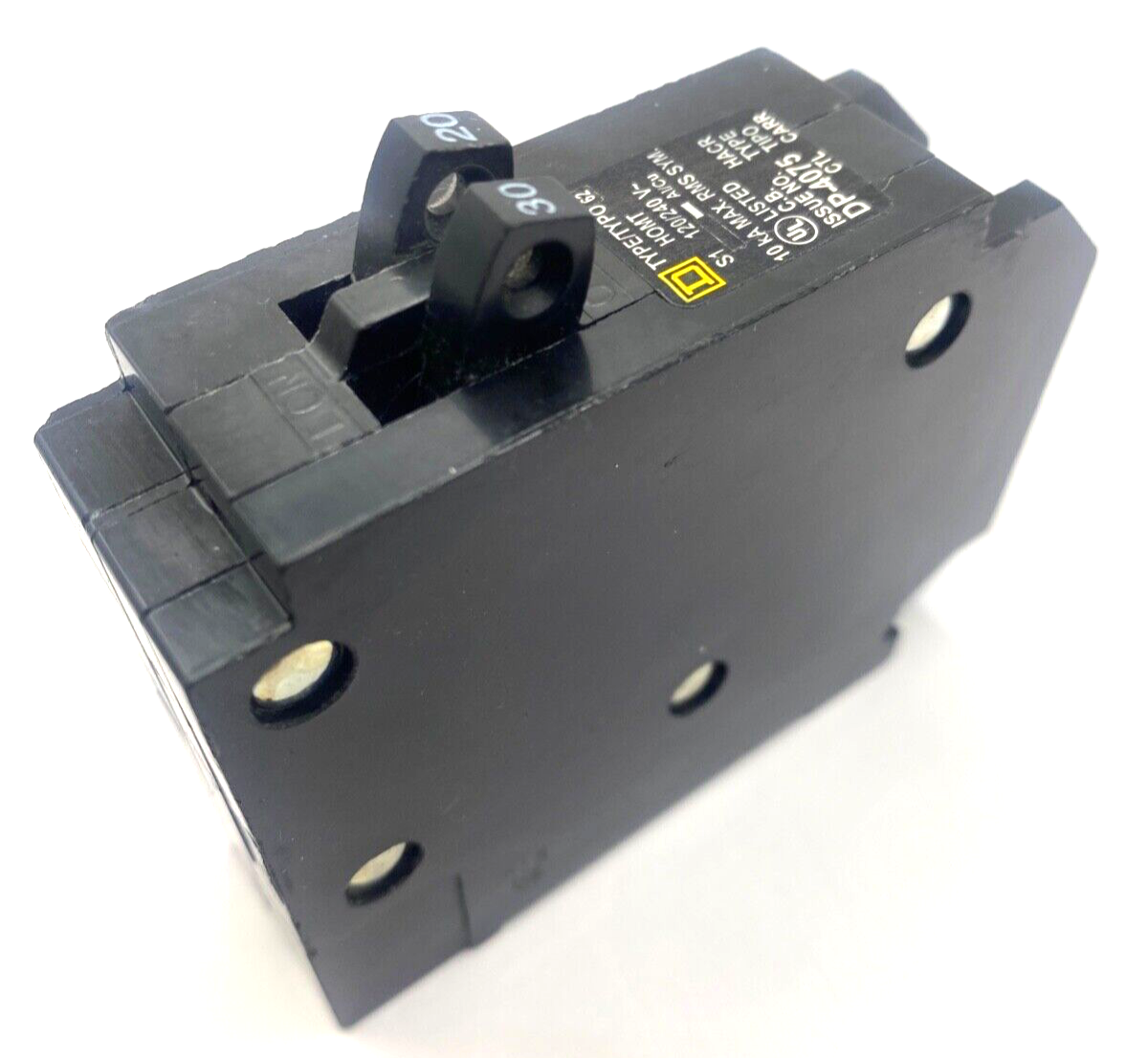 New Homeline HOMT3020 1 Pole 30/20 Amp 120V AC Type HOMT Plug In Tandem ...