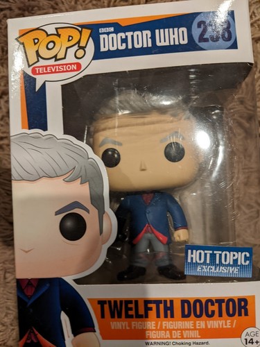 FUNKO POP TELEVISION DOCTOR WHO TWELFTH DOCTOR #238 HOT TOPIC PRE ...