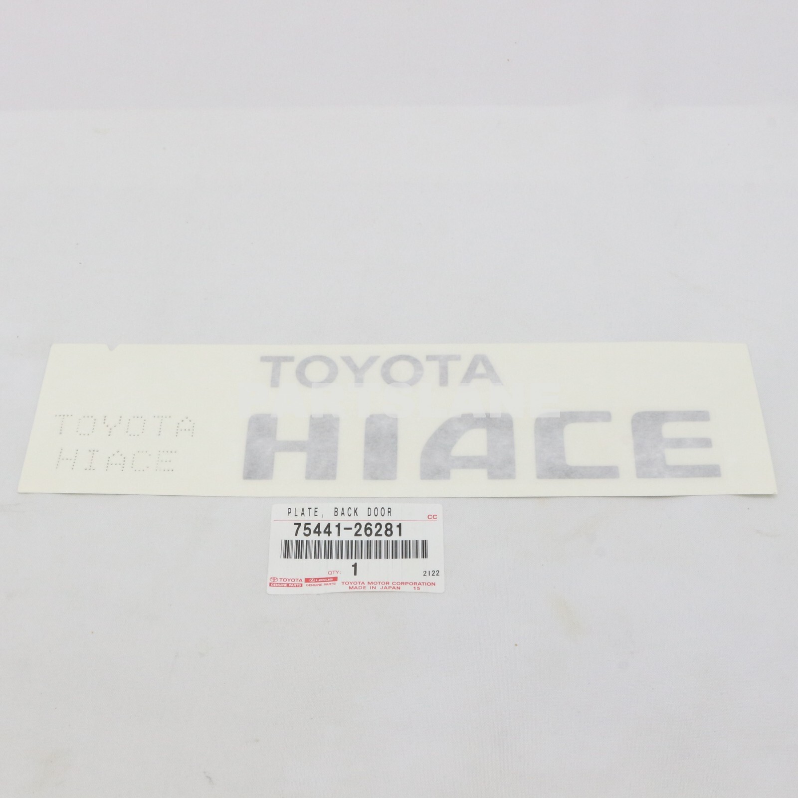 Toyota HiAce KDH200 OEM Genuine Back Door Name Plate 75441-26281 | eBay