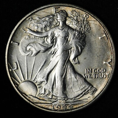 1944-S Walking Liberty Silver Half Dollar UNC *UNCIRCULATED* MS E358 ...