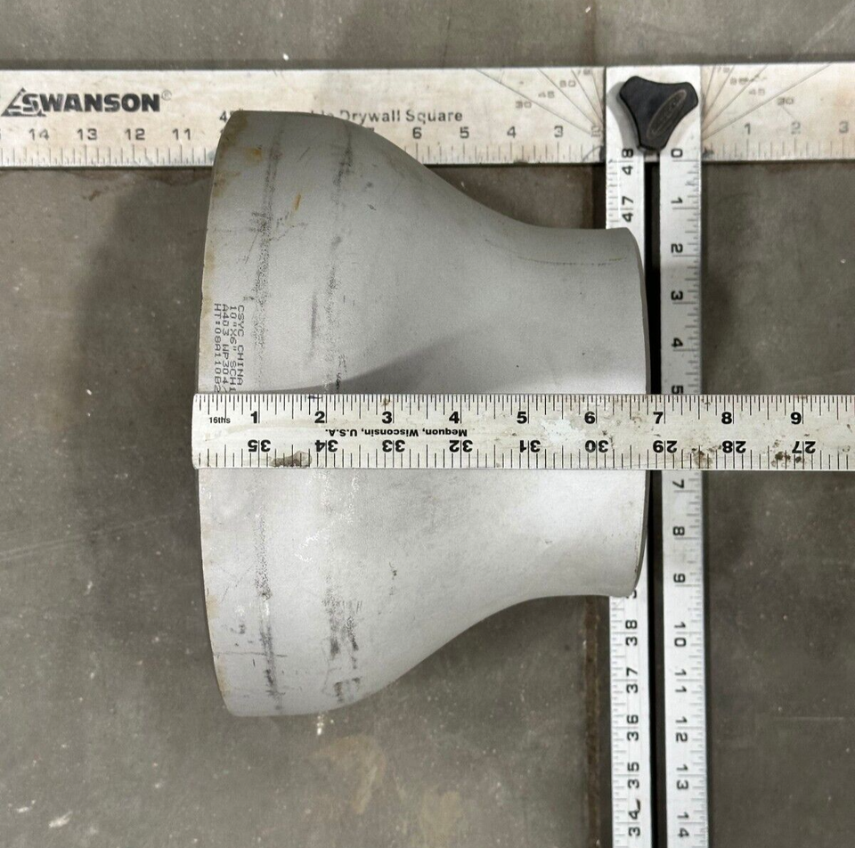10"x6" Concentric Reducer Schedule 10 304/304L Pipe Fitting A403WP-W | eBay