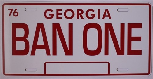 BAN ONE Smokey & The Bandit Trans Am T/A Movie Burt Reynolds Metal ...