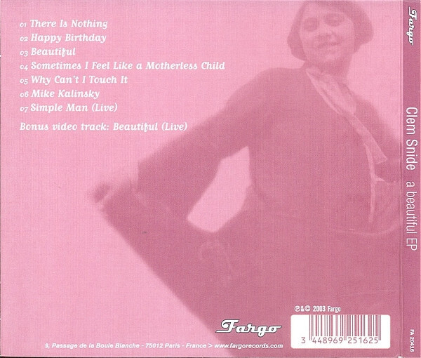 CLEM SNIDE - A beautiful EP CD neuf | eBay