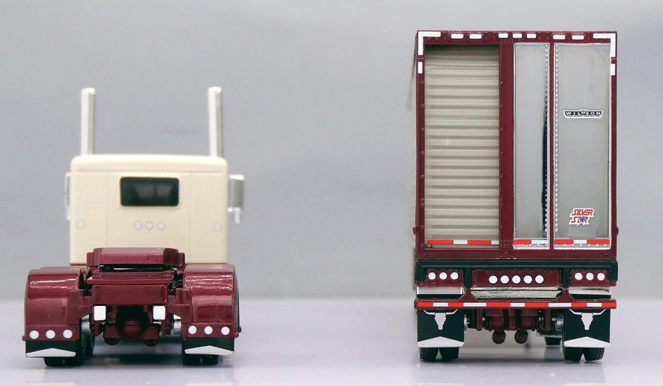 DCP 1/64 Maroon Cream Peterbilt 389 Wilson Livestock 60-1837 Farm Toy ...