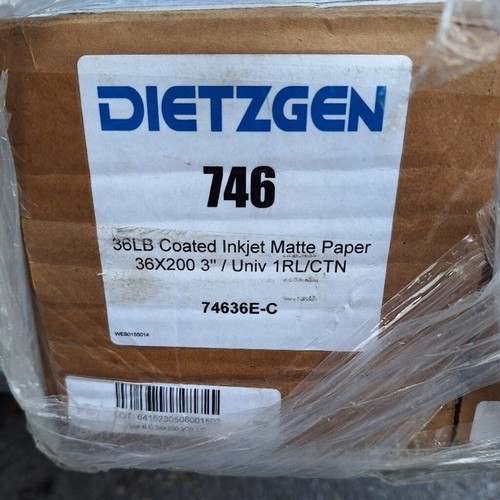 Dietzgen Coated Inkjet Premium Bond Paper 36lb 200' x 36"with 3" Core ...