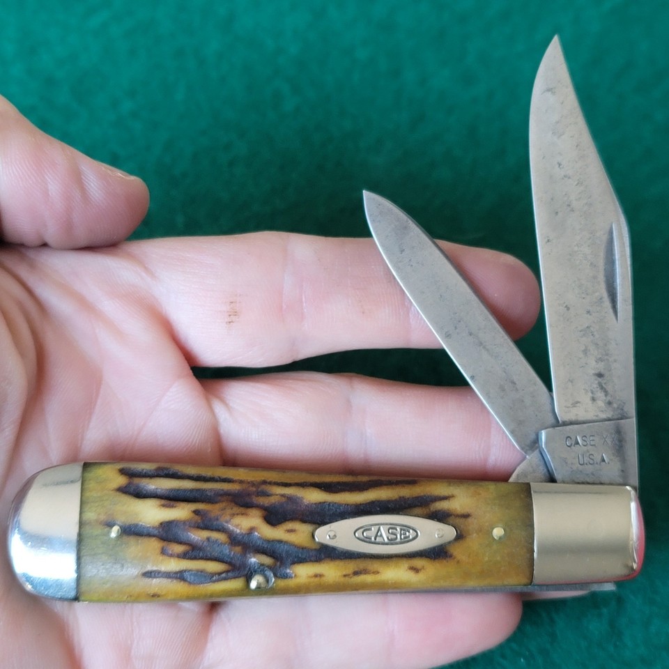 Old Vintage Case XX USA 65-69 5299 1/2 Railsplitter Jumbo Jack Pocket ...