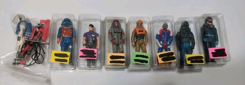 VINTAGE 1980'S KENNER MASK ACTION FIGURE Lot Of 8 w/Masks Containers ...