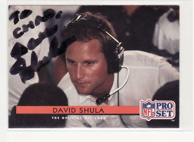 DAVID SHULA PERSONALIZED CINCINNATI BENGALS 1992 PROSET | eBay