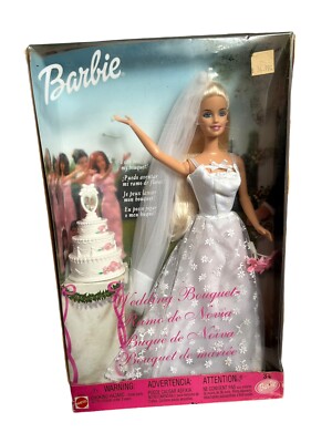 BNIB Vintage 2001 Mattel Barbie Limited Edition Bouquet Wedding Toss ...