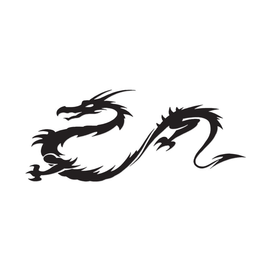 Chinese Dragon Tribal Tattoo Designs
