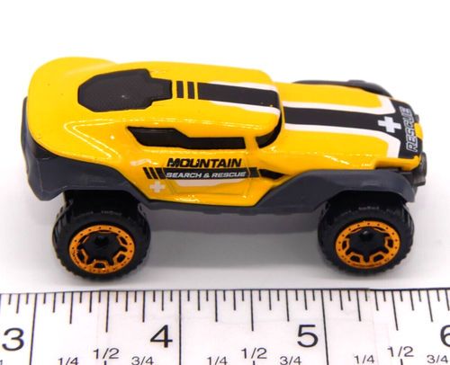 2022 Hyper Rocker SUV Hot Wheels Car Diecast Yellow Black White Rescue ...