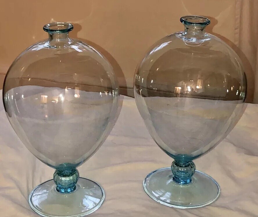 Venini VERONESE HAND BLOWN GLASS VASES - PAIR, LIMITED EDITION, | eBay