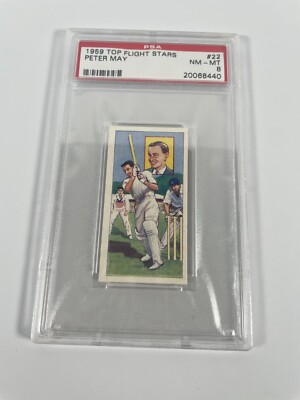 1959 Top Flight Stars - #22 Peter May PSA 8 NM - MINT | eBay