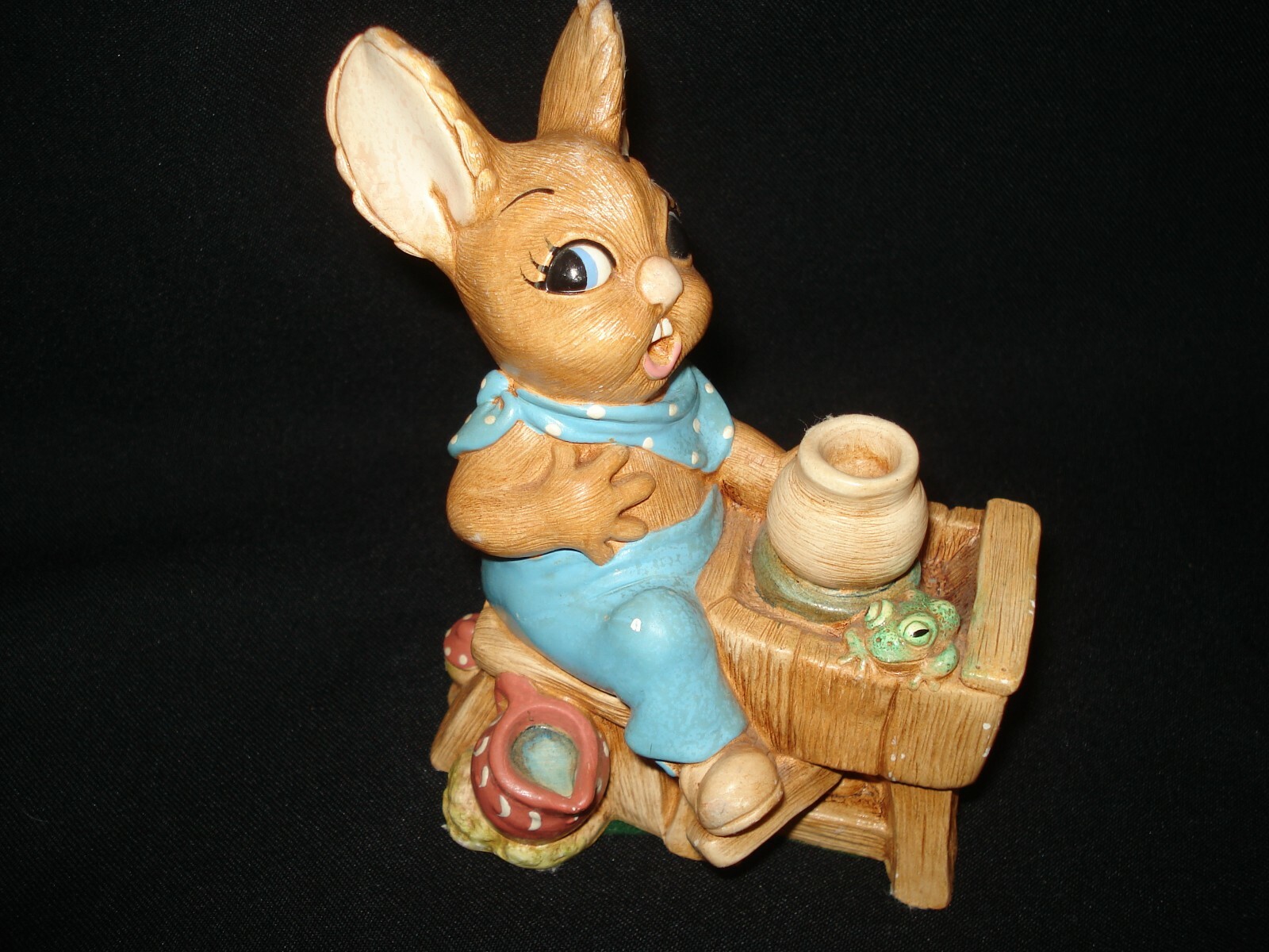 PENDELFIN Stonecraft Rabbit Figurine, CROCKER The Potter & Frog, 1960's ...