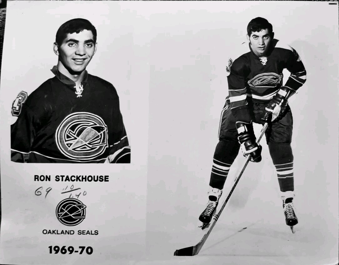 1969-70 NHL HOCKEY TEAM ISSUE OAKLAND SEALS RON STACKHOUSE CALIFORNIA ...