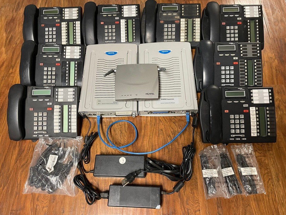 NORTEL BCM50 with 4x16 EXPANSION & 8- T7316 & T7316e & T7406e antenna ...