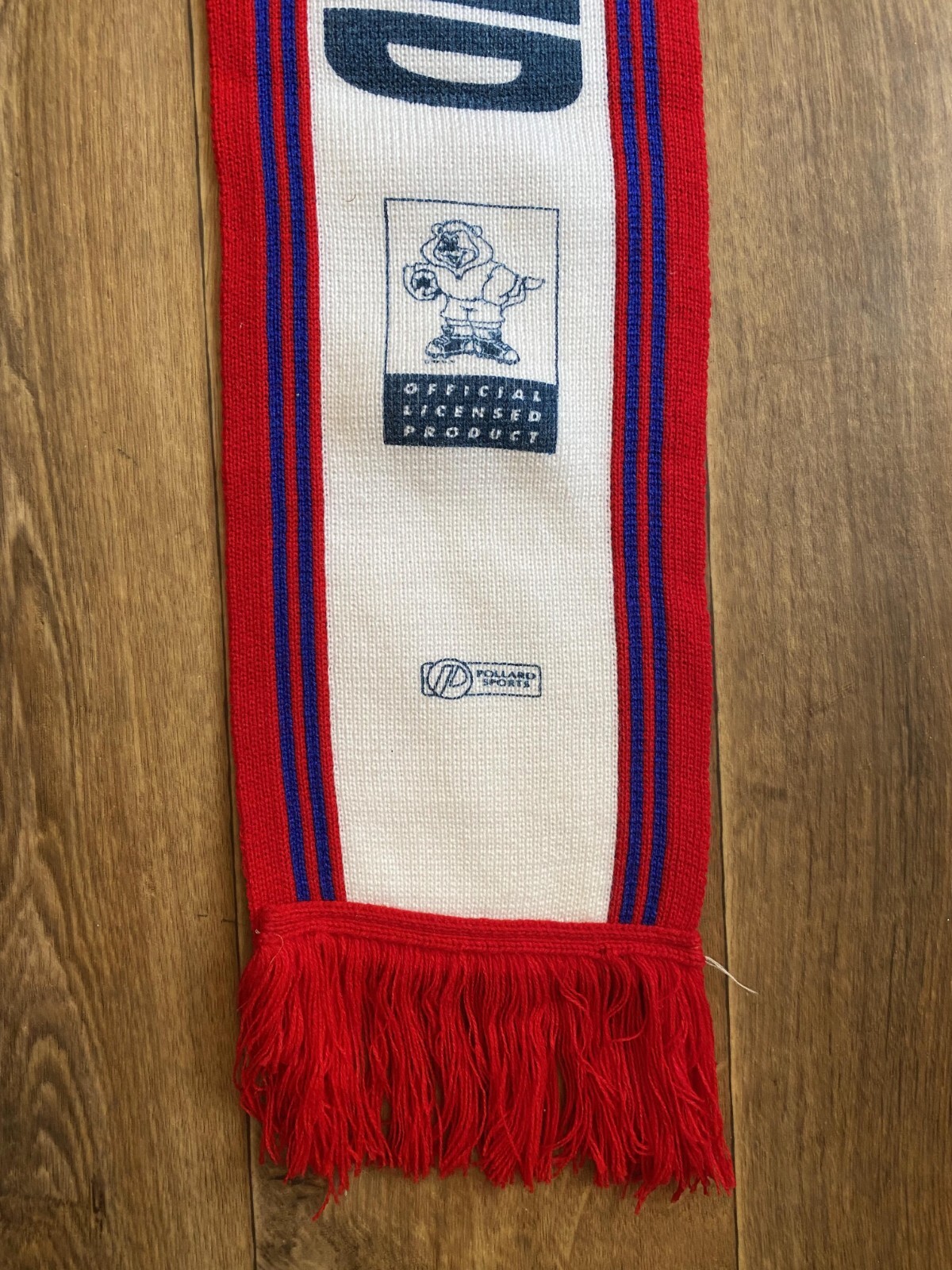 VINTAGE OLD RETRO EURO 1996 ENGLAND NATIONAL FOOTBALL SOCCER SCARF ...