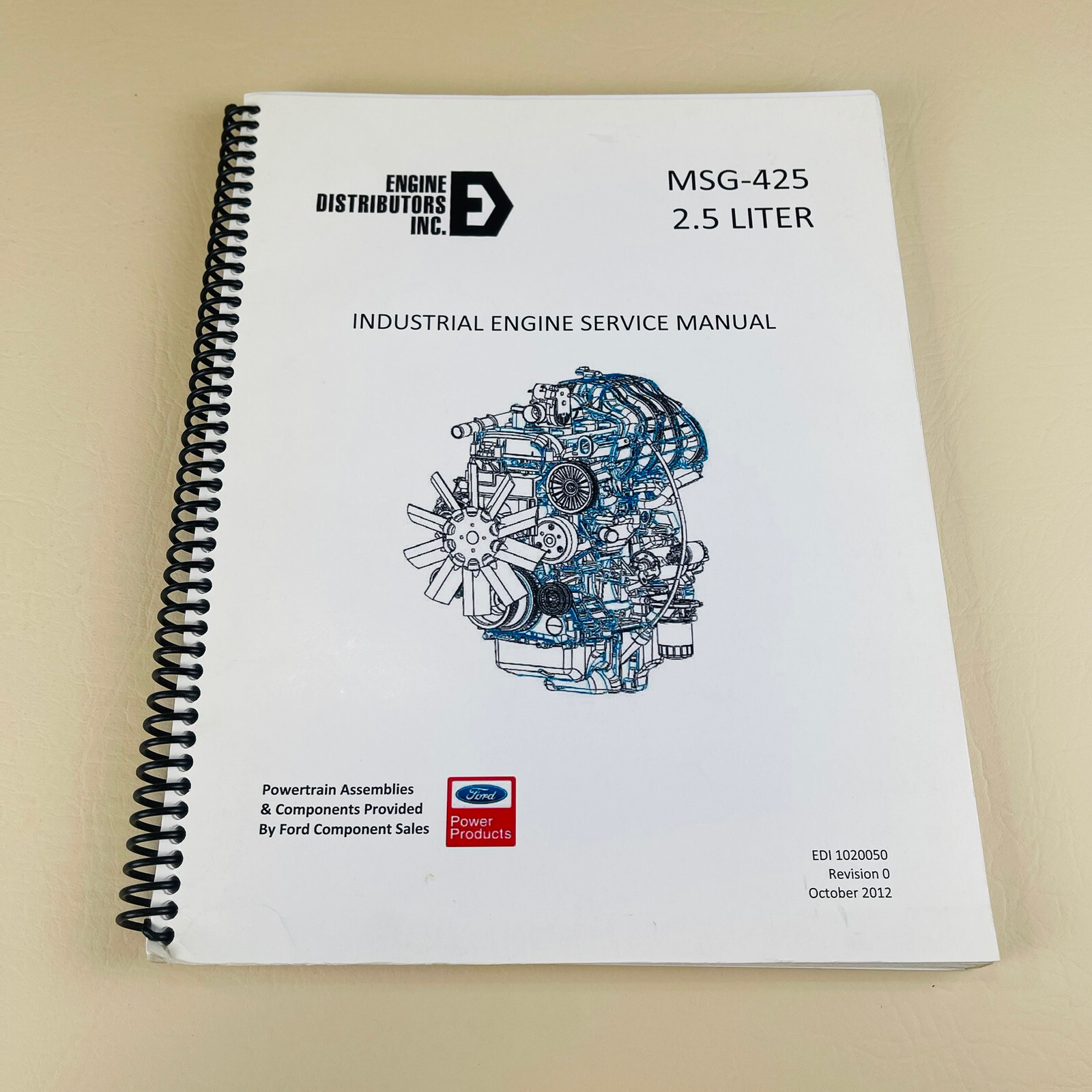 Ford MSG 425 EFI Engine Service Manual & Operator Handbook 2012 1020050 ...