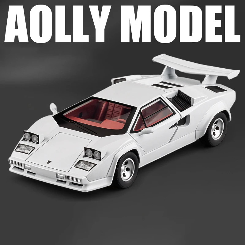 1:24 Countach LP5000s Alloy Sports Car Model Diecasts Toy Vehicle Sound ...