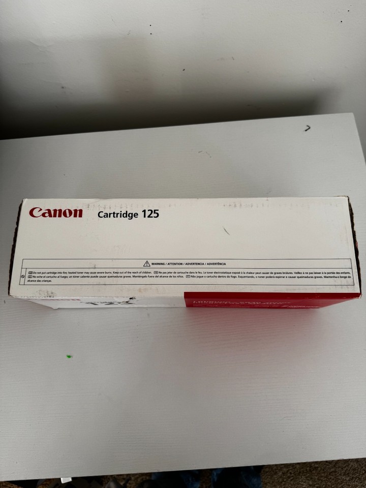 Canon 125 Black Toner Cartridge 3484B001AA Genuine OEM LBP6000 LBP6030 ...