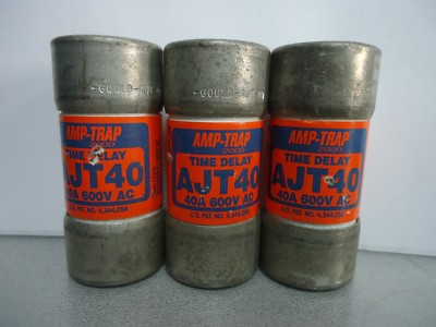 Nice Lot Gould Shawmut AJT40 AJT 40 Amp Class J Fuses Buss LPJ 40SP 600 ...