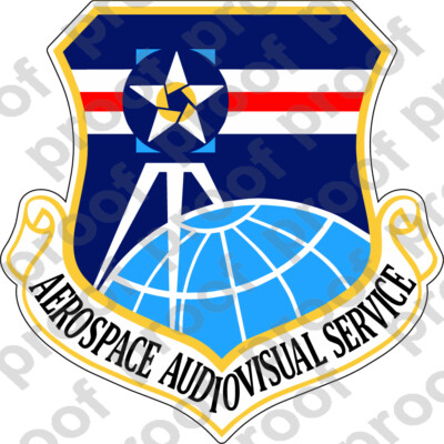 STICKER USAF AEROSPACE AUDIOVISUAL SERVICE | eBay
