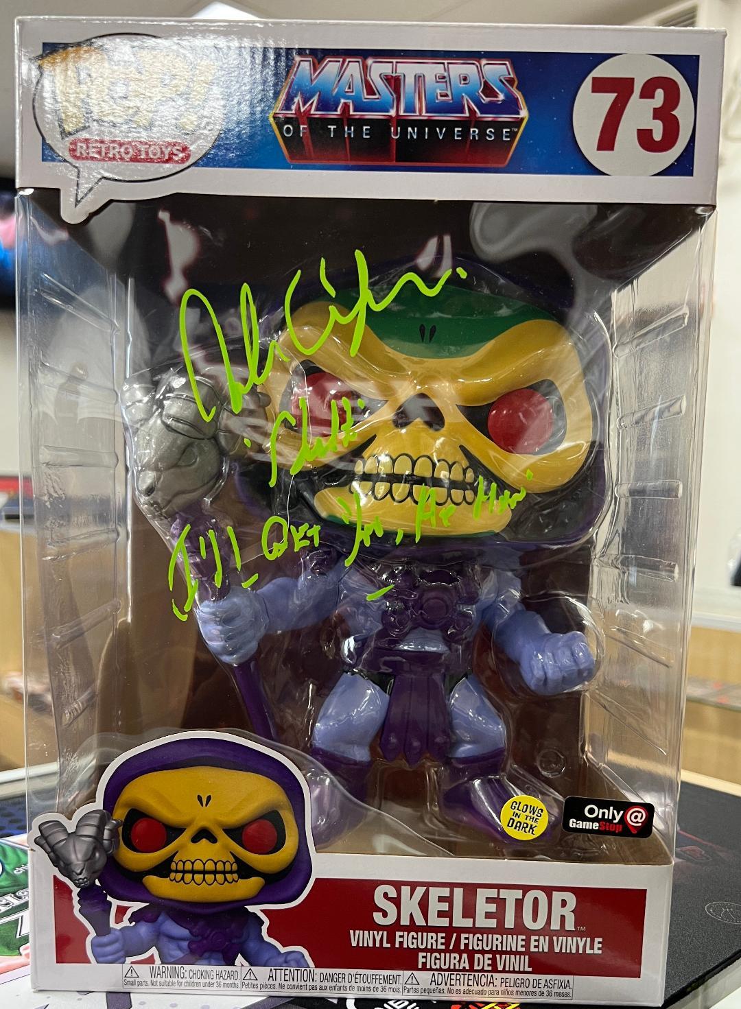 JSA Authentic Alan Oppenheimer Autograph 10 Inch "Skeletor" Retro Funko ...