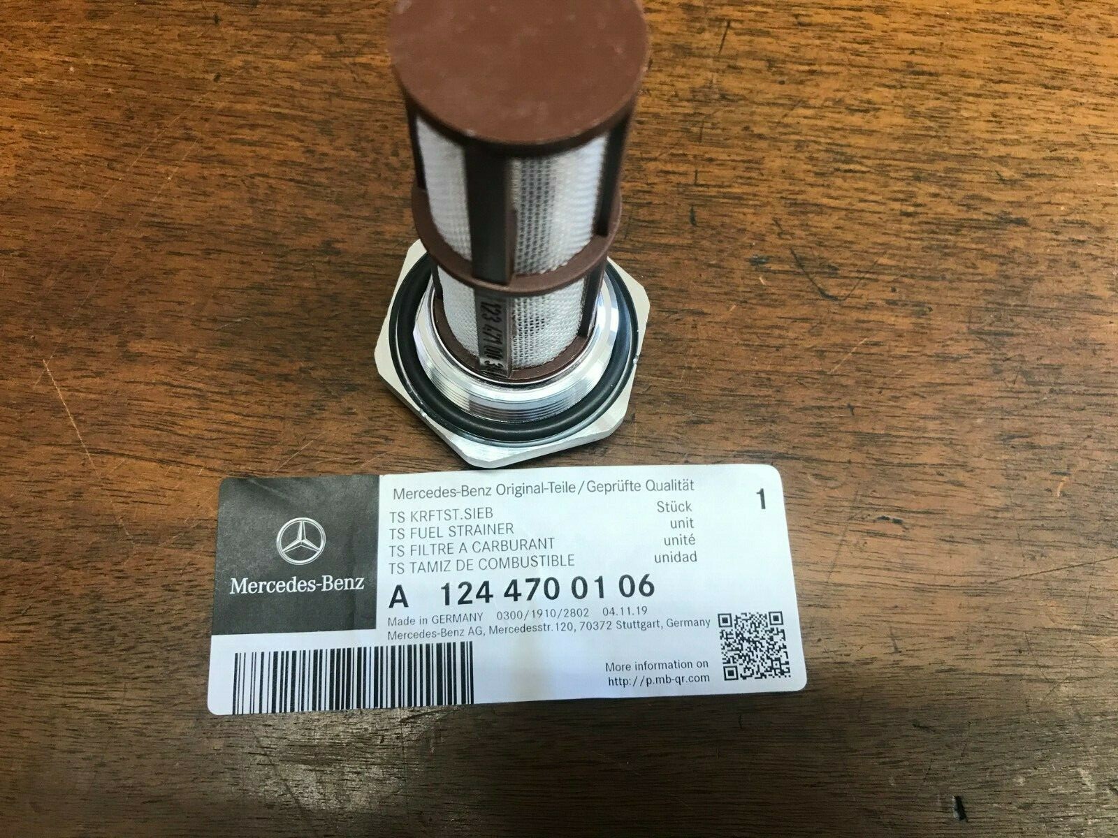 Genuine Mercedes Fuel Strainer Filter Fits W123 E124 W126 W116 With ...