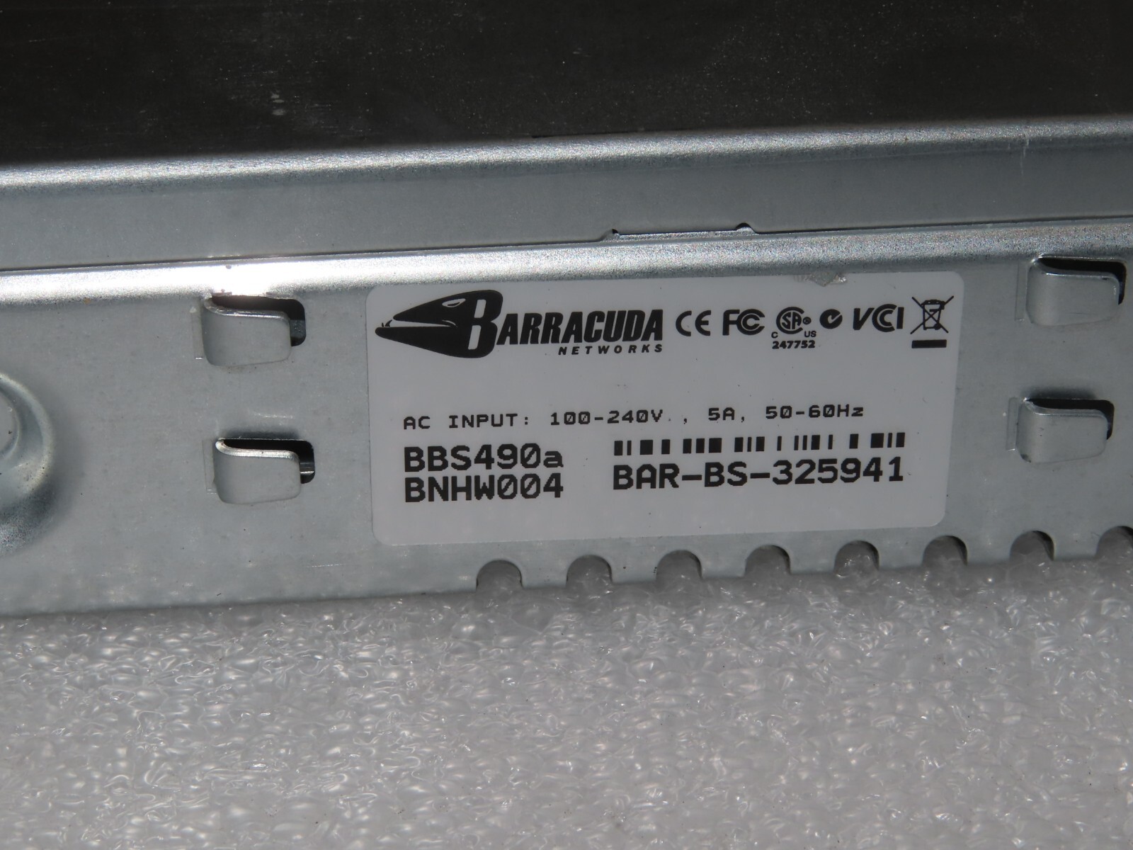 Barracuda BBS490a BNHW004 Backup Server BAR-BS-325941 | eBay