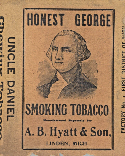 Uncle Daniel Honest George Washington Smoking Tobacco Label 1890's M3X ...