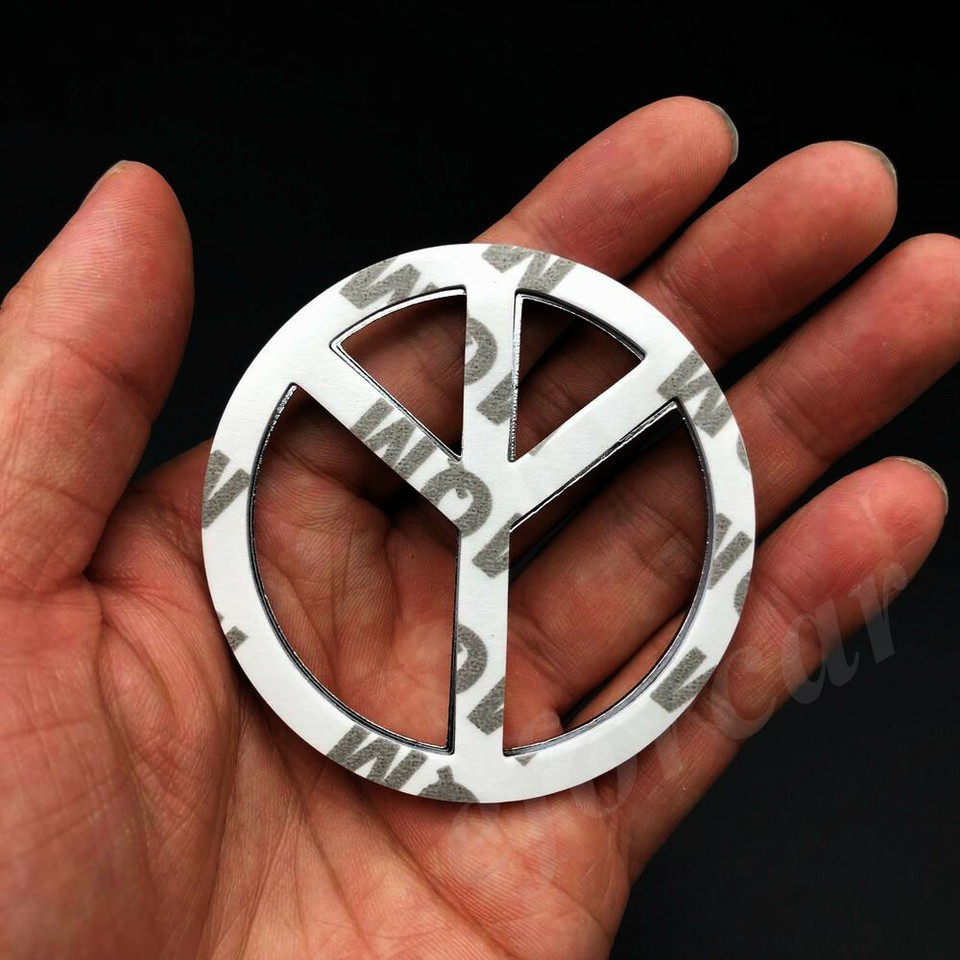 3D Metal Chrome Peace Sign Anti-war Car Trunk Fender Emblem Badge Decal ...