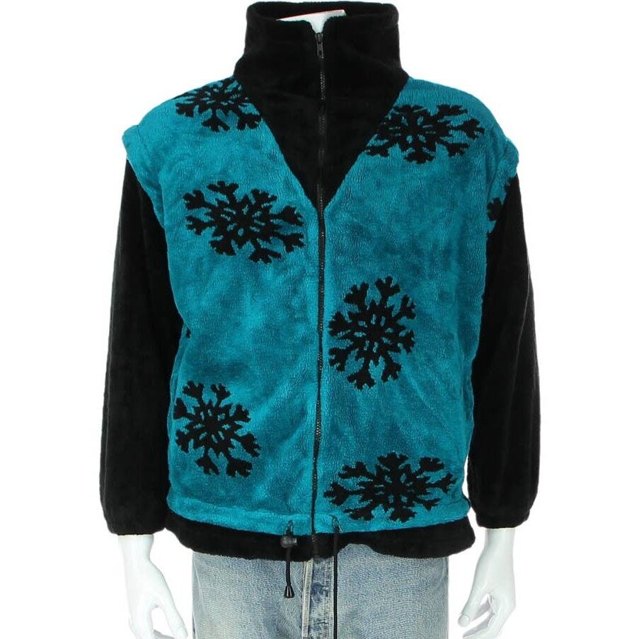 Vintage Snowflake Ski Fleece Jacket Gen Z - Gem