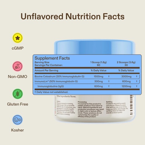 Miracle Moo Mother Natures Bovine Colostrum grassfed+ immunolin ...