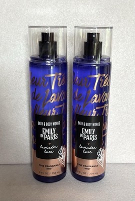 2 Pcs Bath & Body Works Emily In Paris Lavender Luxe Fine Fragrance ...