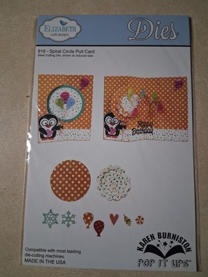 Elizabeth Craft Designs Spiral Circle Pull Card Metal Dies set, | eBay
