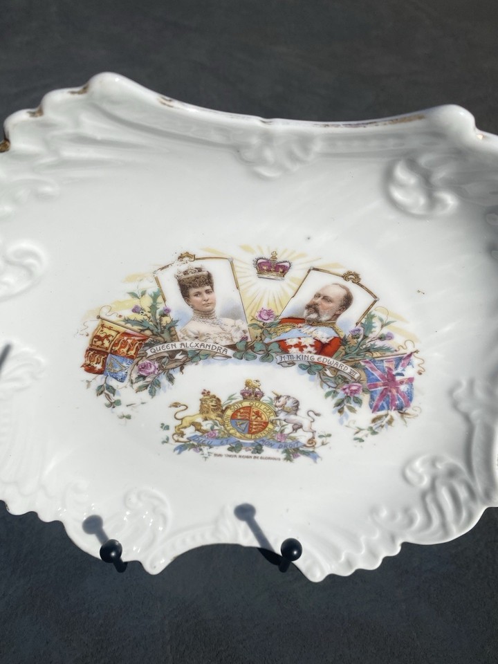 Vintage 124years Old Plate-Souvenir Edward VII /Queen Alexandra ...