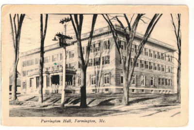 1931 PC: Purrington Hall – Farmington, Maine | eBay