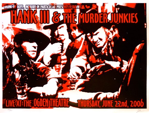 Hank III Concert Poster 2006 Denver | eBay