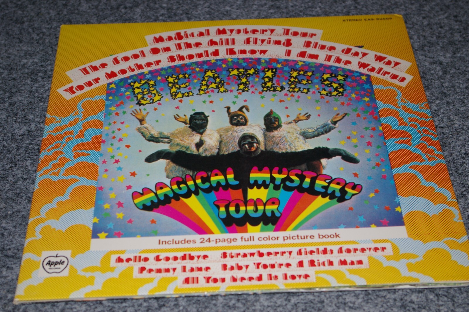 THE BEATLES MAGICAL MYSTERY TOUR VINYL LP JAPANESE APPLE EAS SERIES NO ...
