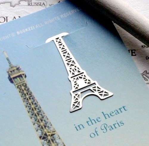 Metal Bookmark France Paris Eiffel Tower Little Stainless Steel ...