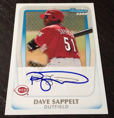 Dave Sappelt - 2011 Bowman Prospects Rookie RC Signed Autograph Auto ...