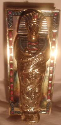 TREASURES OF TUTANKHAMUN CARD BOX LIMITED EDITION MINI SARCOPHAGUS HAND ...