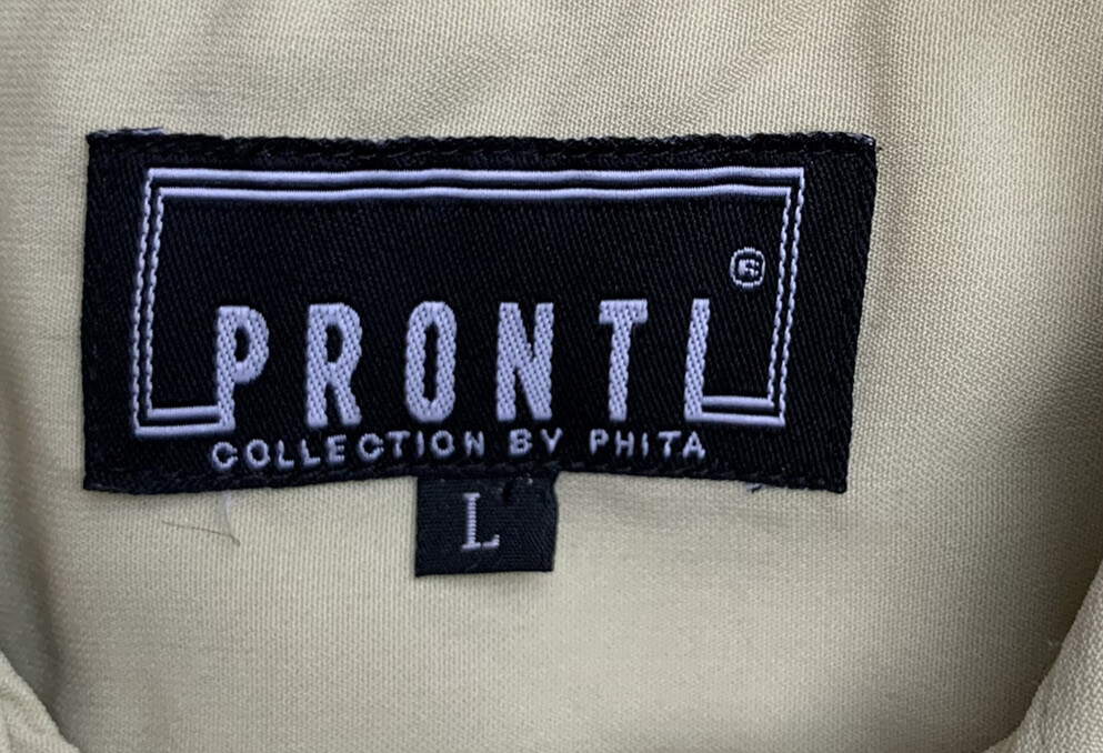 Vintage 90s Mens Large PRONTI by PHITA Shirt Micro Polyester Boho ...