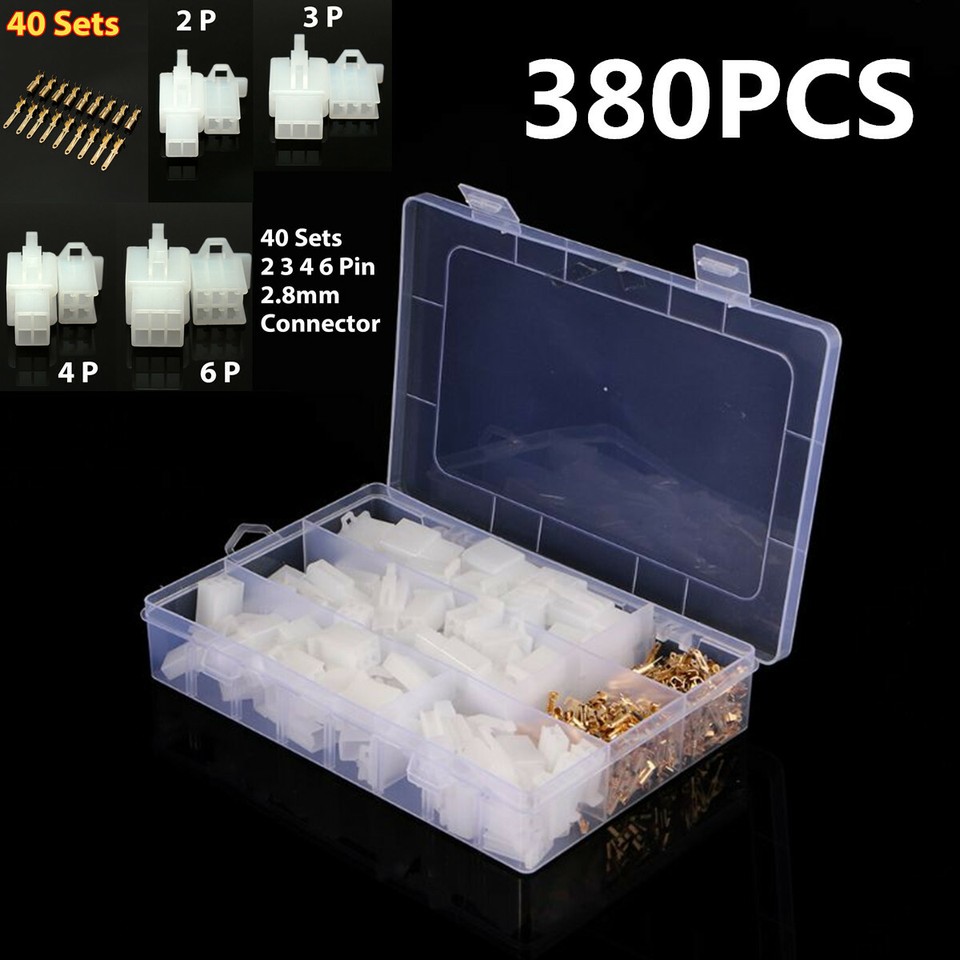 ATV Scooter 2/3/4/6Pin Electrical Wire Connector Male Female Terminal ...